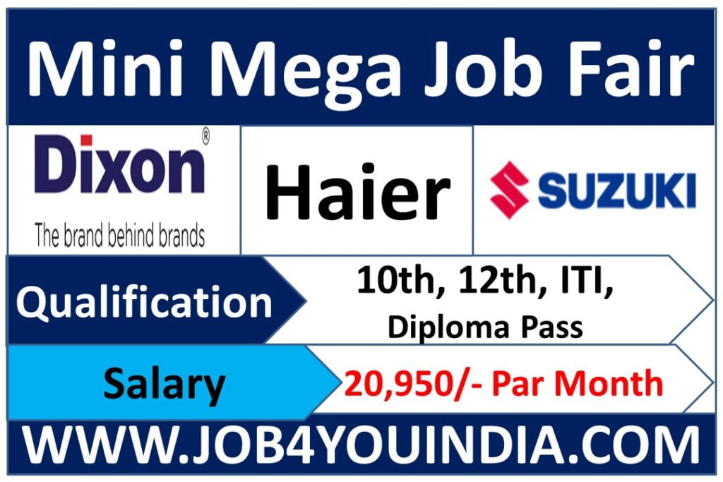 Mini Mega Job Fair 2023: Offline Campus Drive - Job4You India