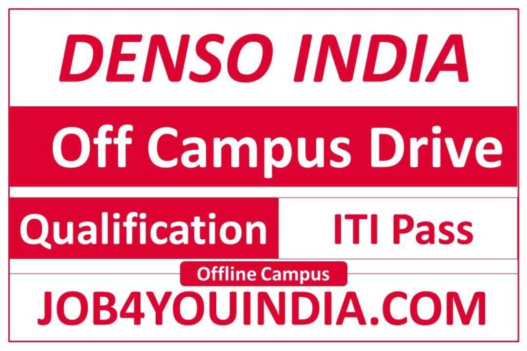 Denso India Off Campus Drive 2025: ITI Campus Placement - Job4You India